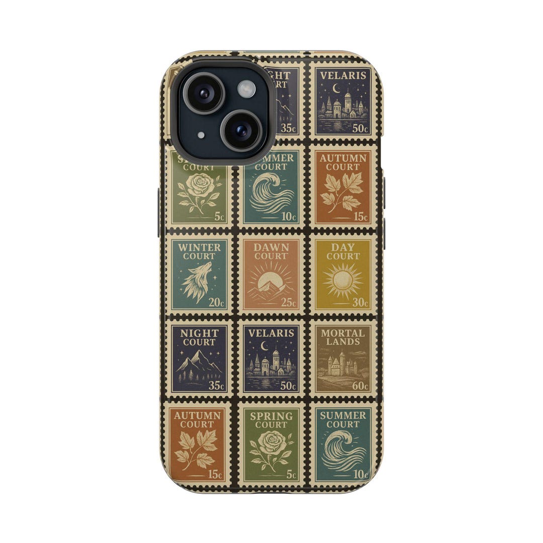 ACOTAR Phone Case – Vintage Court Stamps Design – Bookish Gift for ...