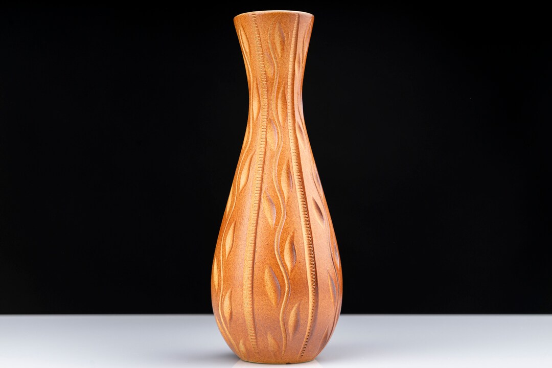 Sgraffito Vase of the Art Pottery kalamba Neschwitz Mid Century ...