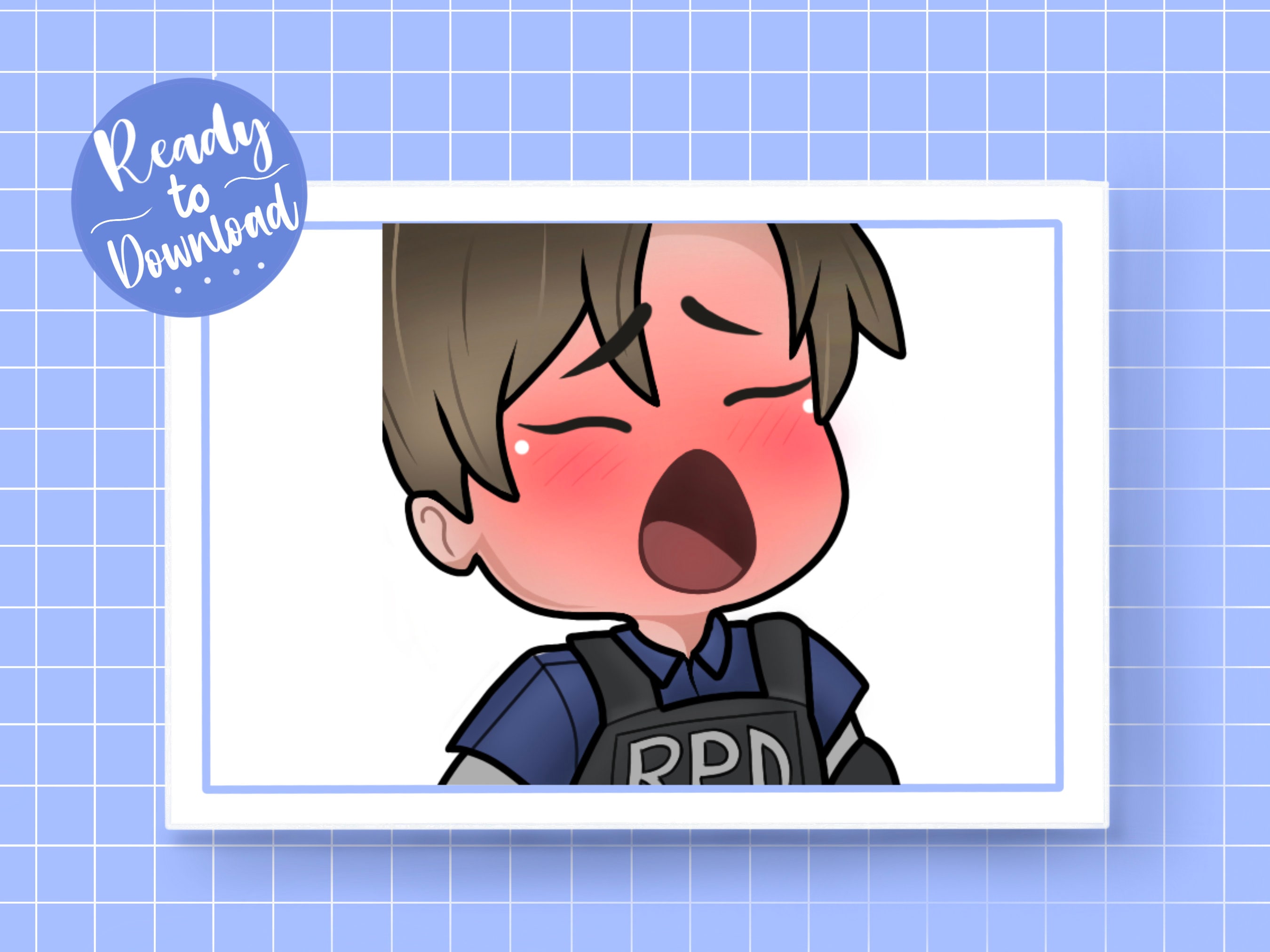 Leon Gasm Twitch Emote Instant Download Resident Evil Dead by Daylight ...