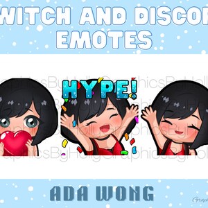 Ada Wong Emotes Resident Evil Dead by Daylight Hype/love/hi Instant ...