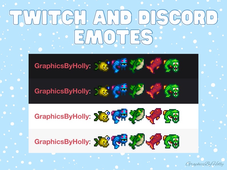 Stardew Valley Legendary Fish Emote Bundle | Instant Digital Download ...