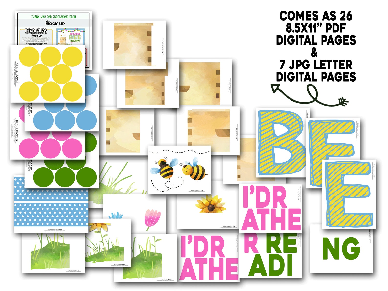 Library Bulletin Board Kit Spring Library Bulletin Board - Etsy