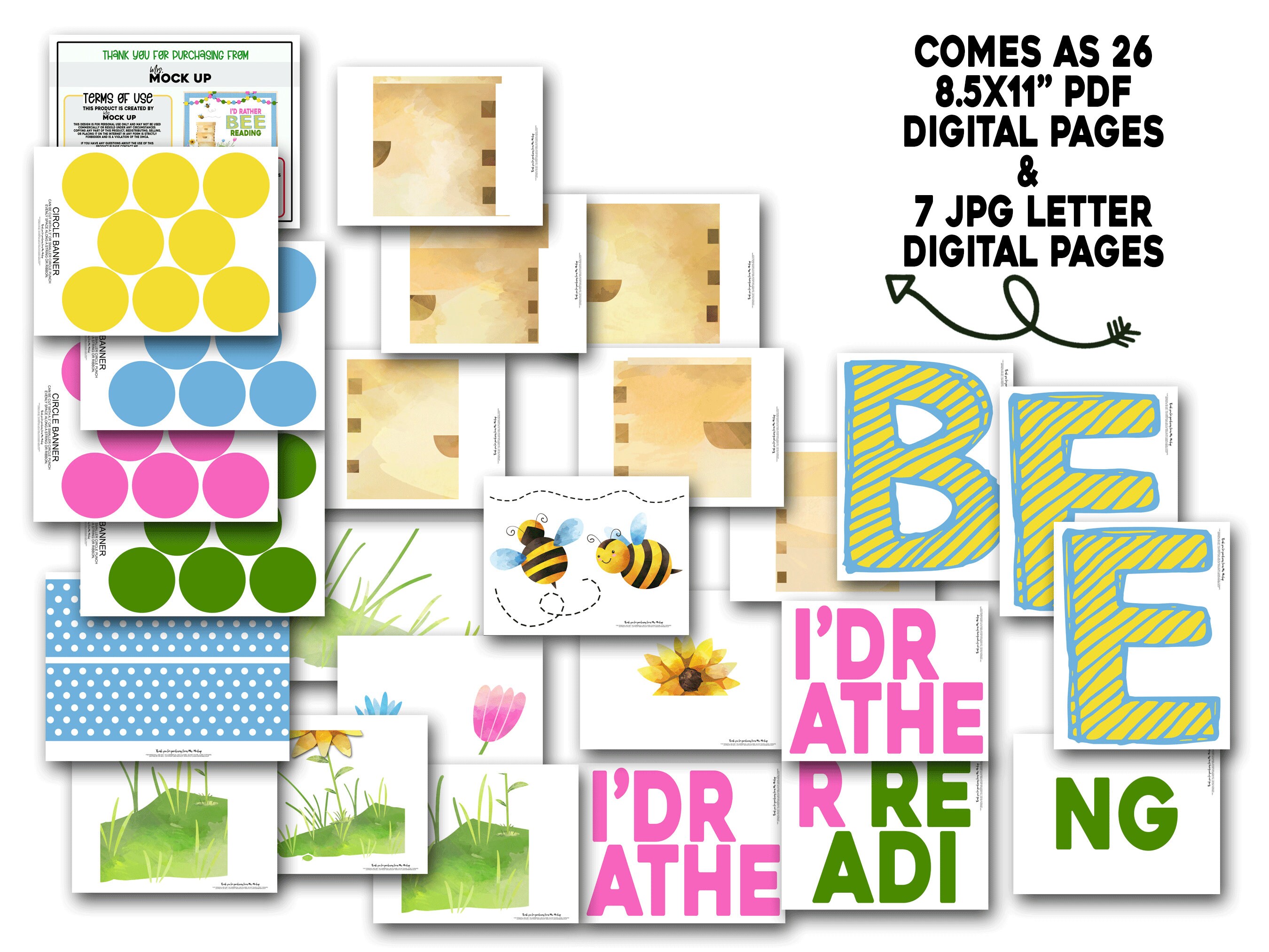 Library Bulletin Board Kit Spring Library Bulletin Board - Etsy