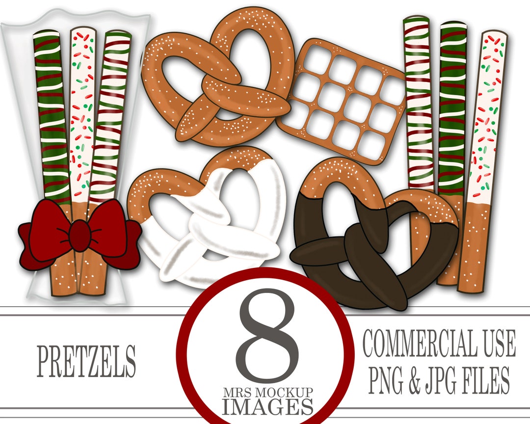 Pretzel Clipart, Pretzel Rod Clipart, Dipped Pretzel Clipart, PNG ...