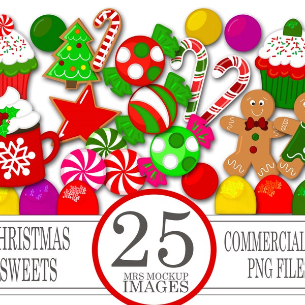 Candy Clipart - Etsy