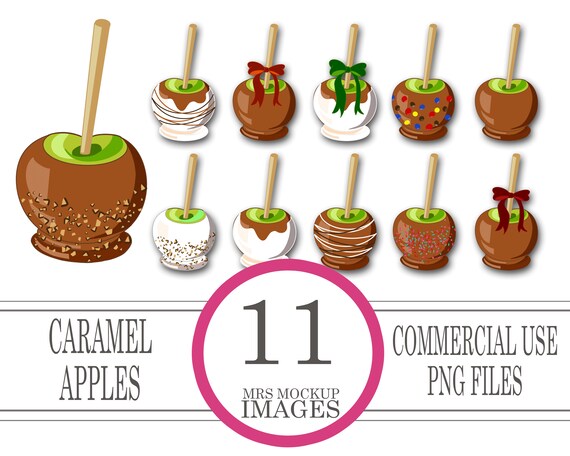 Halloween Candy Apple Clipart