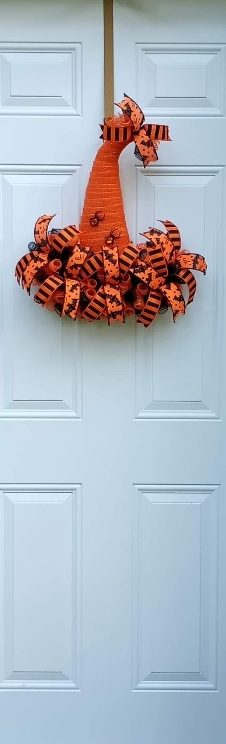 Witch Hat Wreath Halloween Wreath Witch Hat Door Decor - Etsy