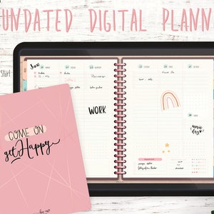 Undated Digital Goodnotes Planner, 260 Stickers, Goal Setting + Habit ...