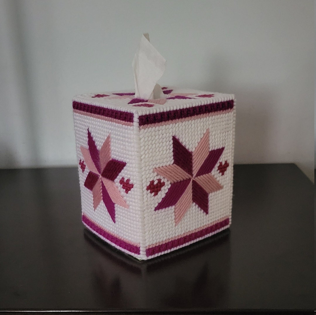 Star Tissue Box Cover/star Tissue Box Topper/star and Heart Tissue Box ...