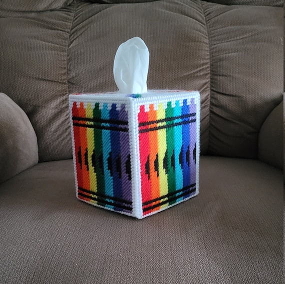 School Days Tissue Box Cover/crayon Tissue Box Cover/plastic - Etsy