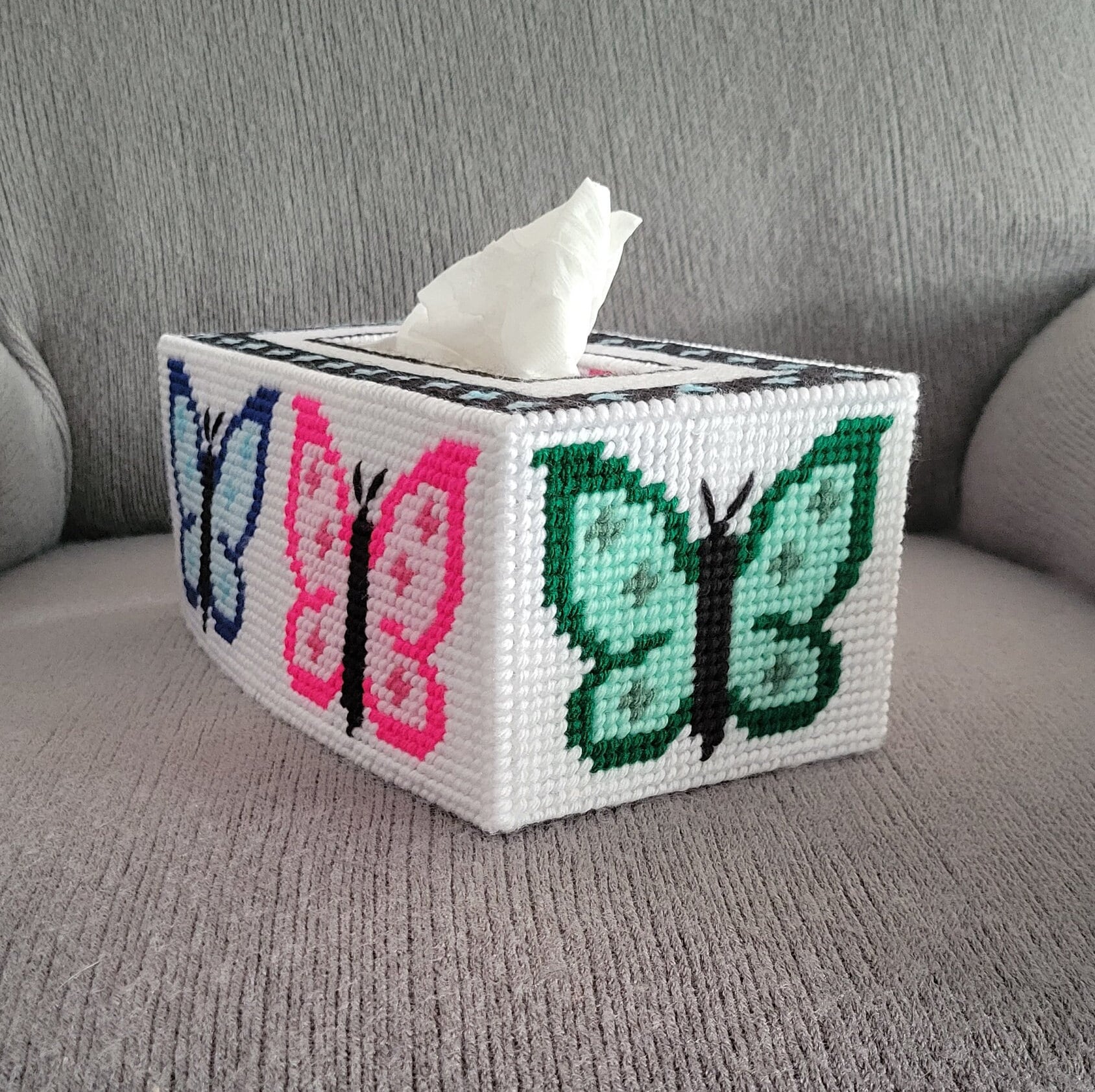 Butterfly Tissue Box Cover/butterfly Tissue Box Topper - Etsy