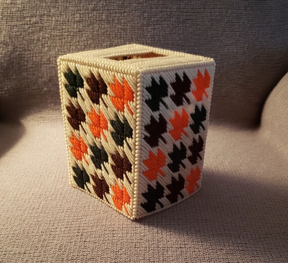 Fall Leaves Tissue Box Cover/seasonal Tissue Box Cover/plastic - Etsy