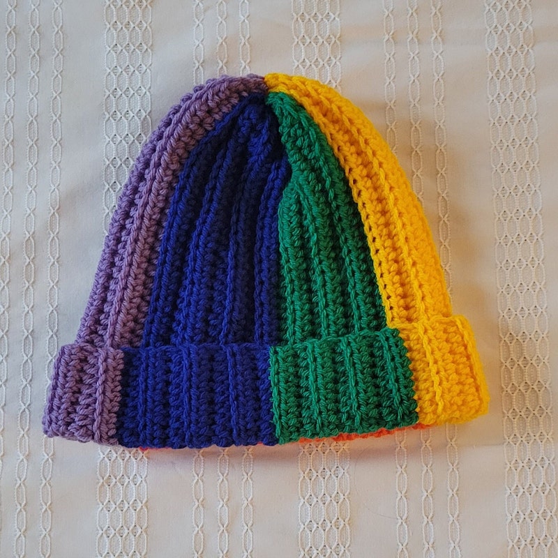 Rainbow Hat - Etsy