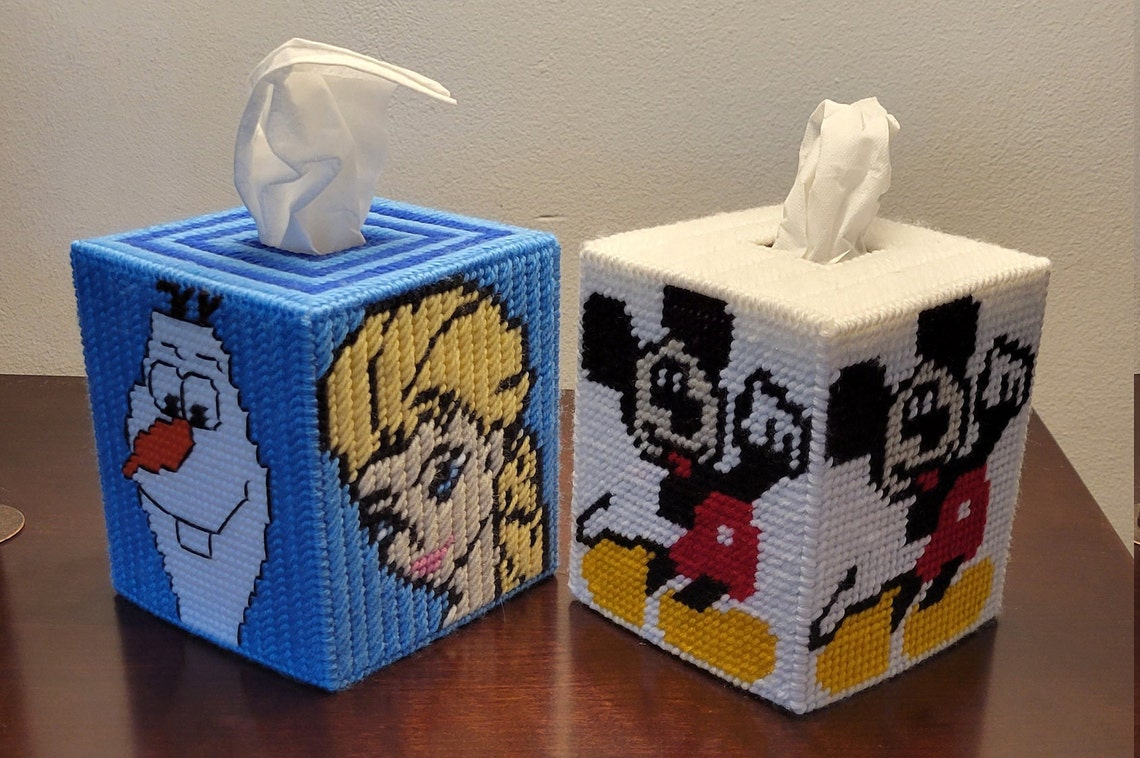Disney Tissue Box Cover/frozen Tissue Box Cover/mickey Mouse - Etsy