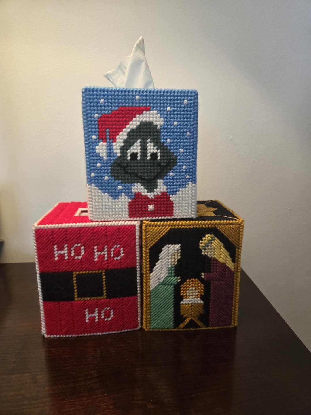 Christmas Boutique Tissue Box Cover: Grinch, Nativity, Santa - Etsy