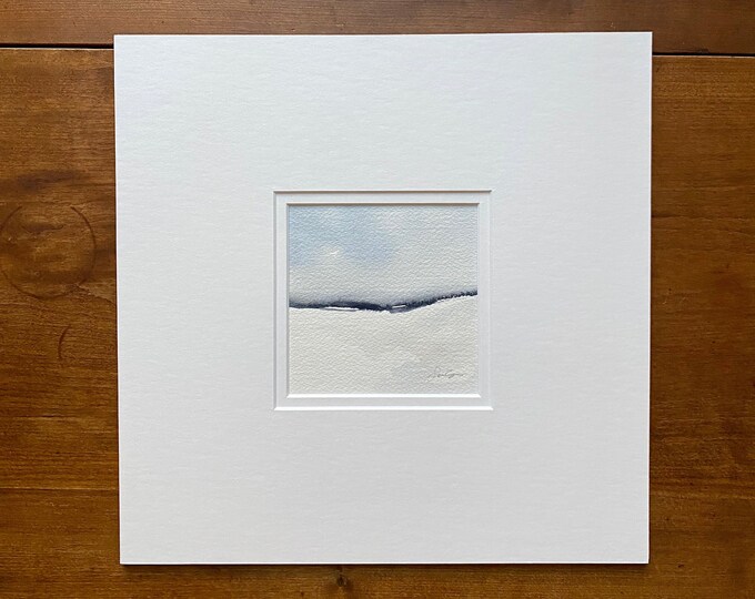 Original Watercolor Painting, "in Winter No.1", Abstract, Artwork by ...
