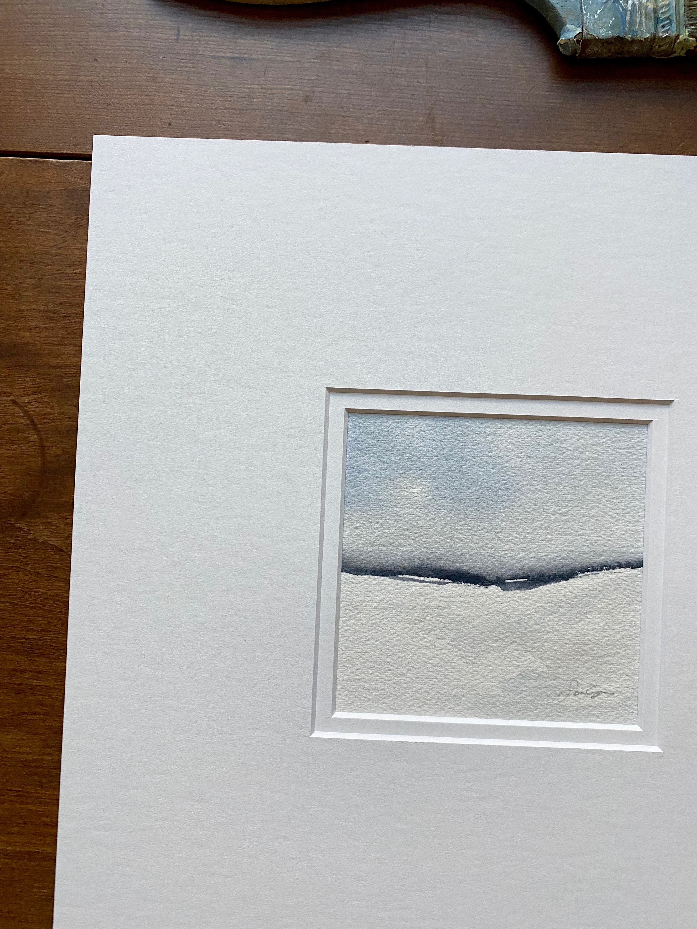 Original Watercolor Painting, in Winter No.1, Abstract, Artwork by ...