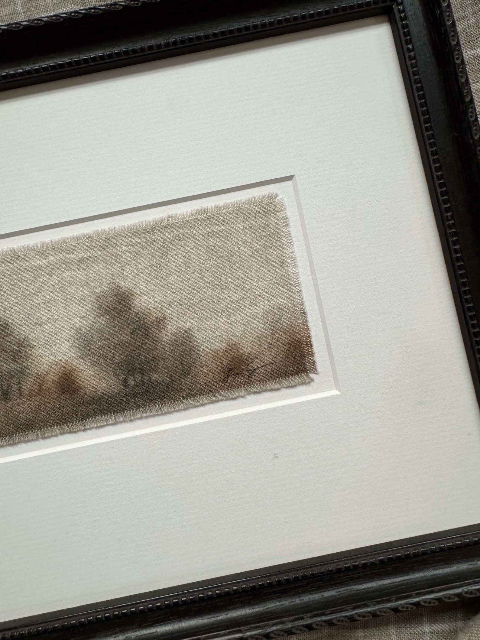 Framed Original Watercolor Landscape Art on Linen: "morning Mist No.1 ...