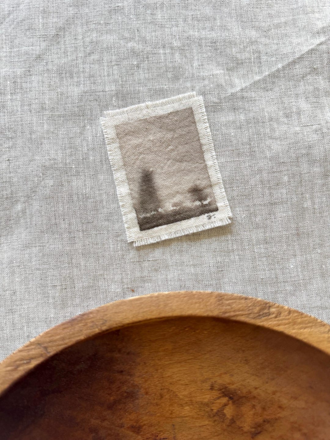 Original Watercolor Art on Linen, Mini ART, "mist on the Horizon 04 ...