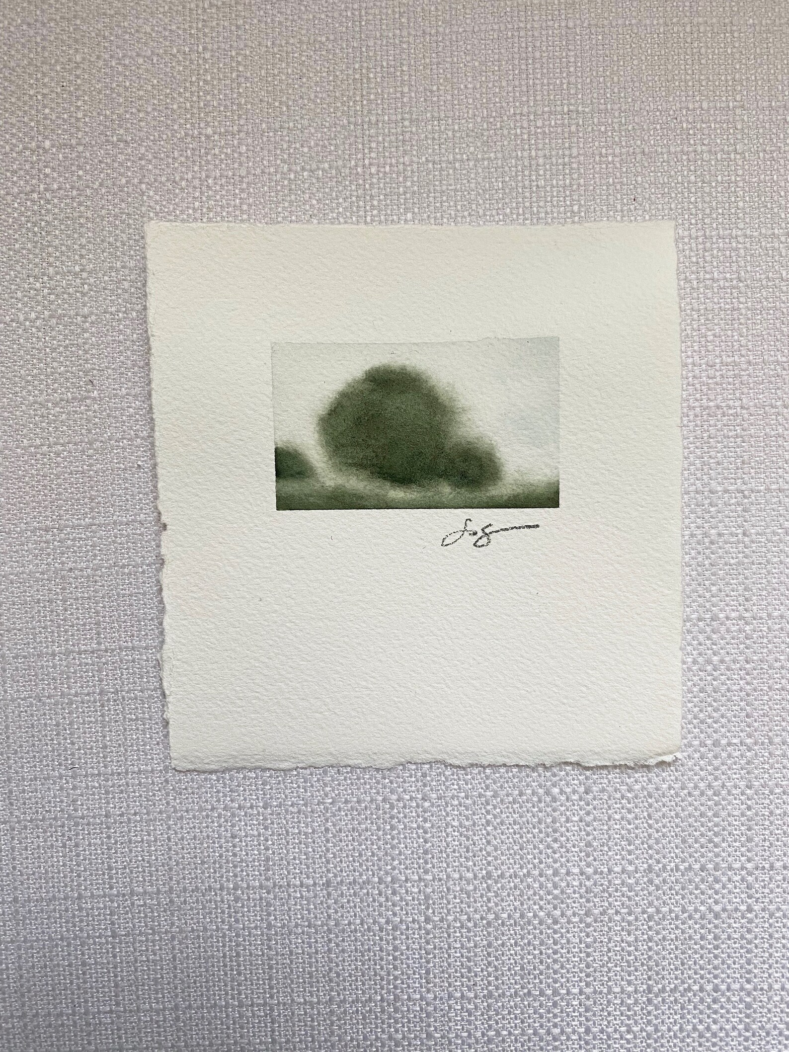 Original Watercolor, Landscape PAINTING, Mini Art, Trees, Artwork by ...