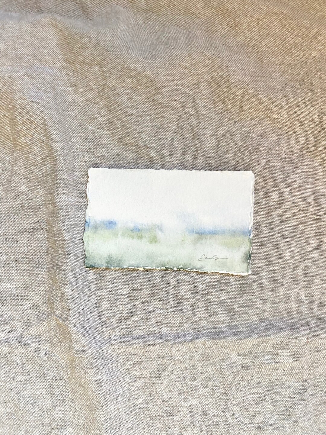 Original Watercolor Painting, "sweet Pastures No. 9", Landscape, Art ...