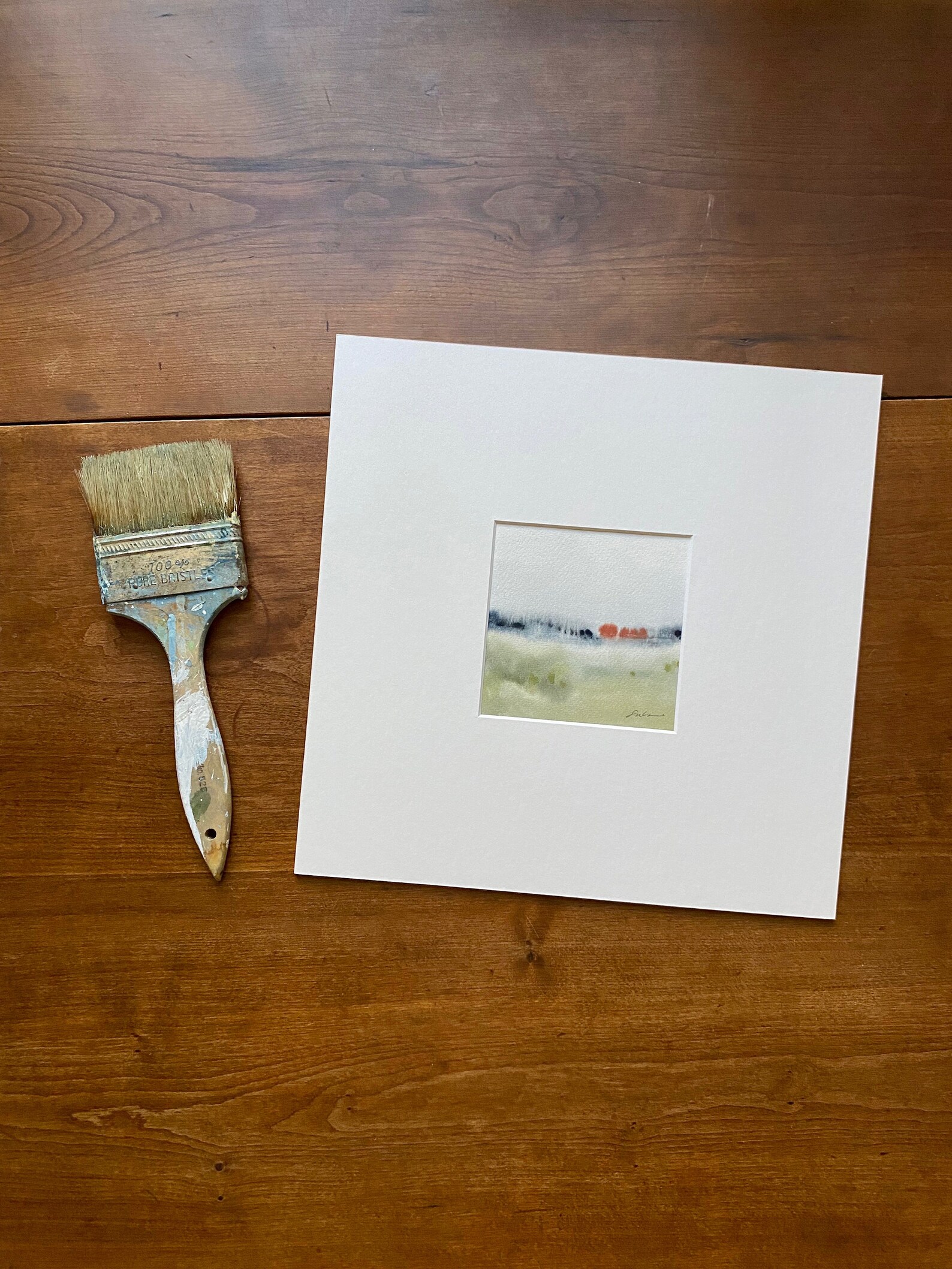 Original Watercolor, fall No. 3, Fall PAINTING, ART, Artwork by Sarah ...