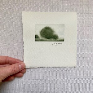 Original Watercolor, Landscape PAINTING, Mini Art, Trees, Artwork by ...
