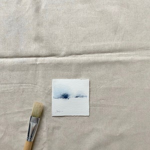 Original Watercolor, "winter No. 4", Seasons Series, Original Artwork ...