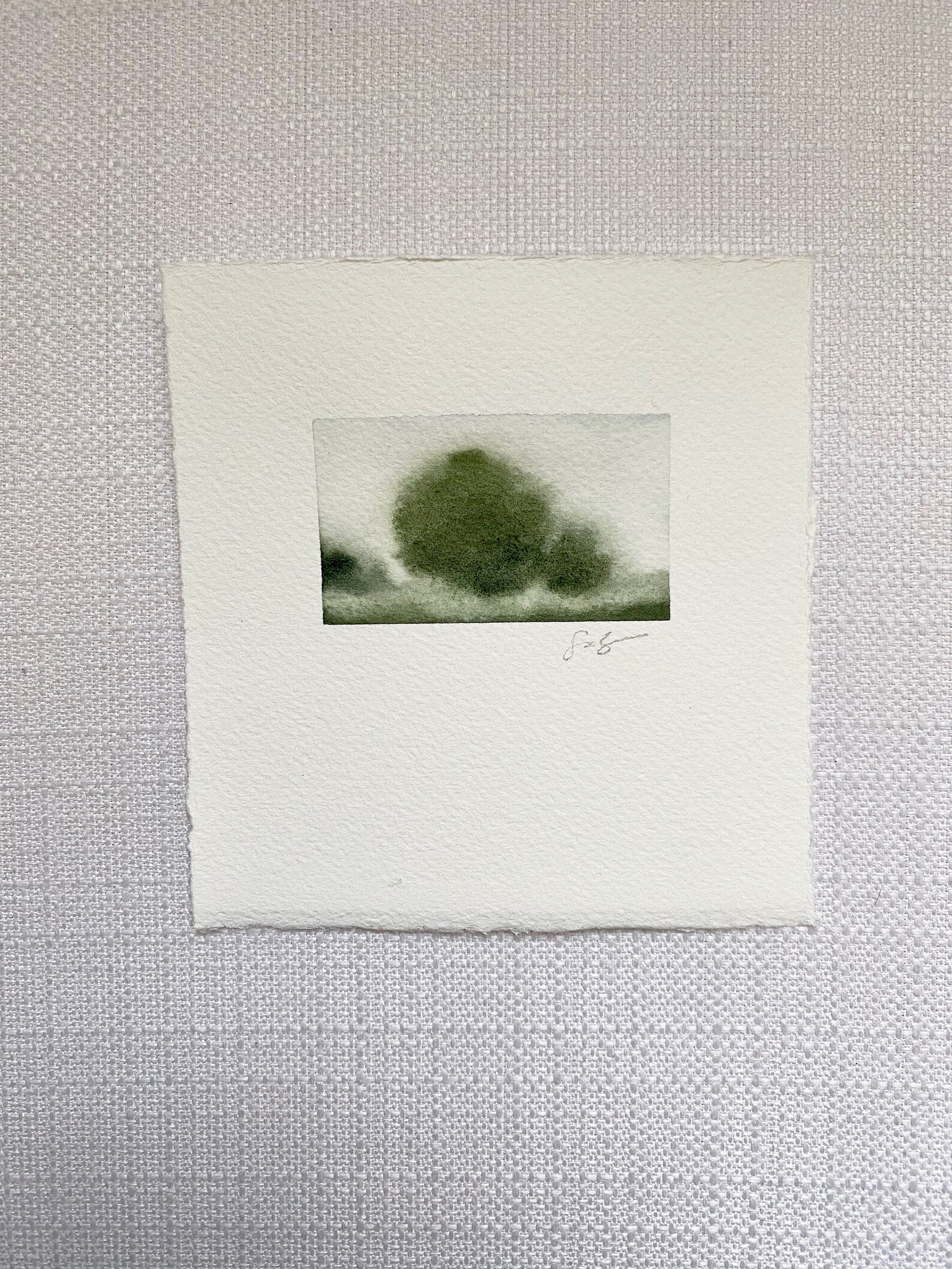 Original Watercolor, Landscape PAINTING, Mini Art, Trees, Artwork by ...