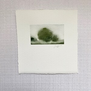 Original Watercolor, Landscape PAINTING, Mini Art, Trees, Artwork by ...