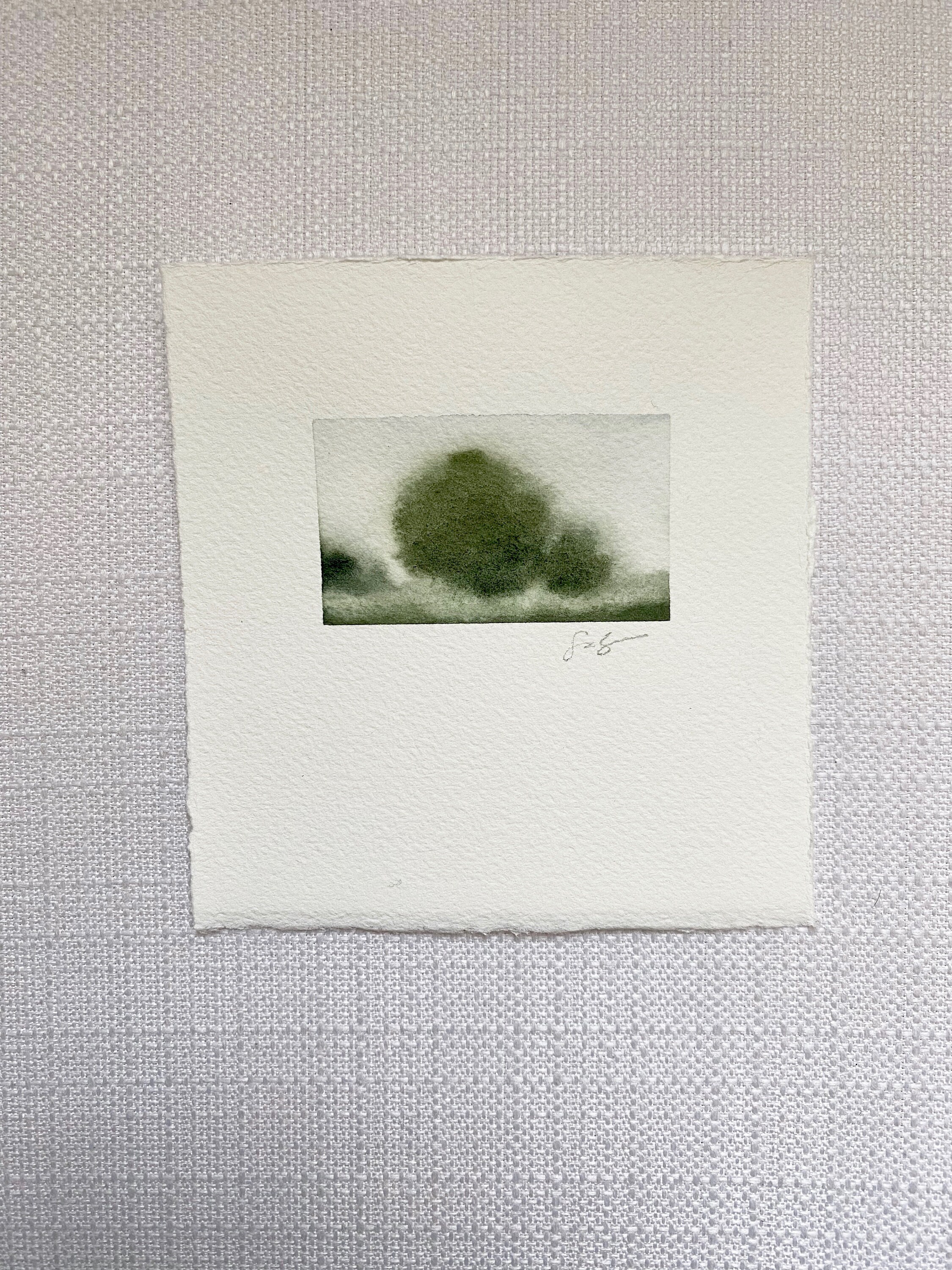 Original Watercolor, Landscape PAINTING, Mini Art, Trees, Artwork by ...