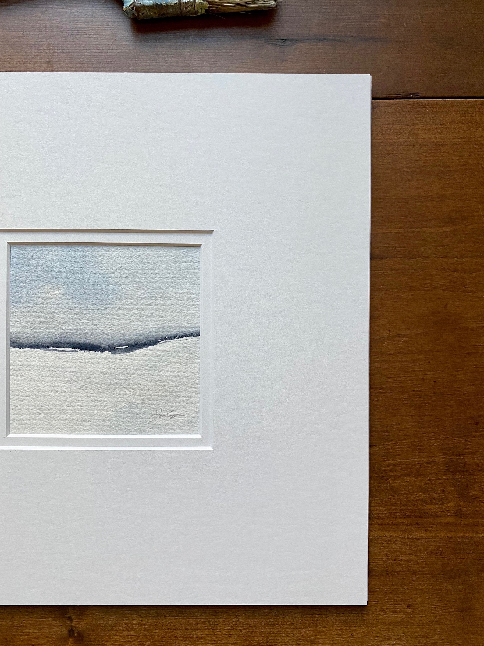 Original Watercolor Painting, in Winter No.1, Abstract, Artwork by ...