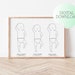 BIRTH POSTER, Trio Birth Poster, Three Kids Poster, PRINTABLE Baby ...
