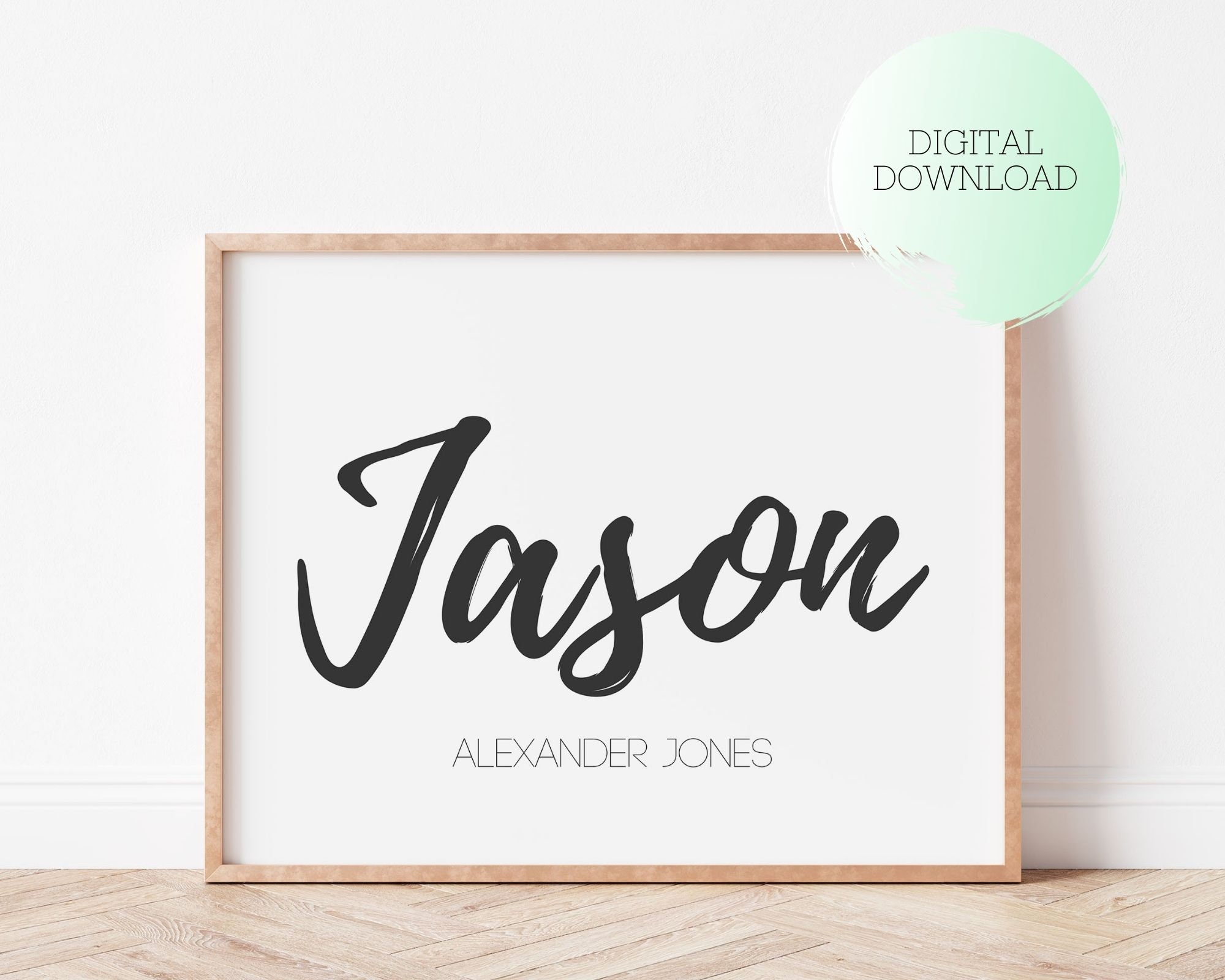 PRINTABLE CUSTOM NAME Poster, Personalised Name Poster, Custom Kids ...
