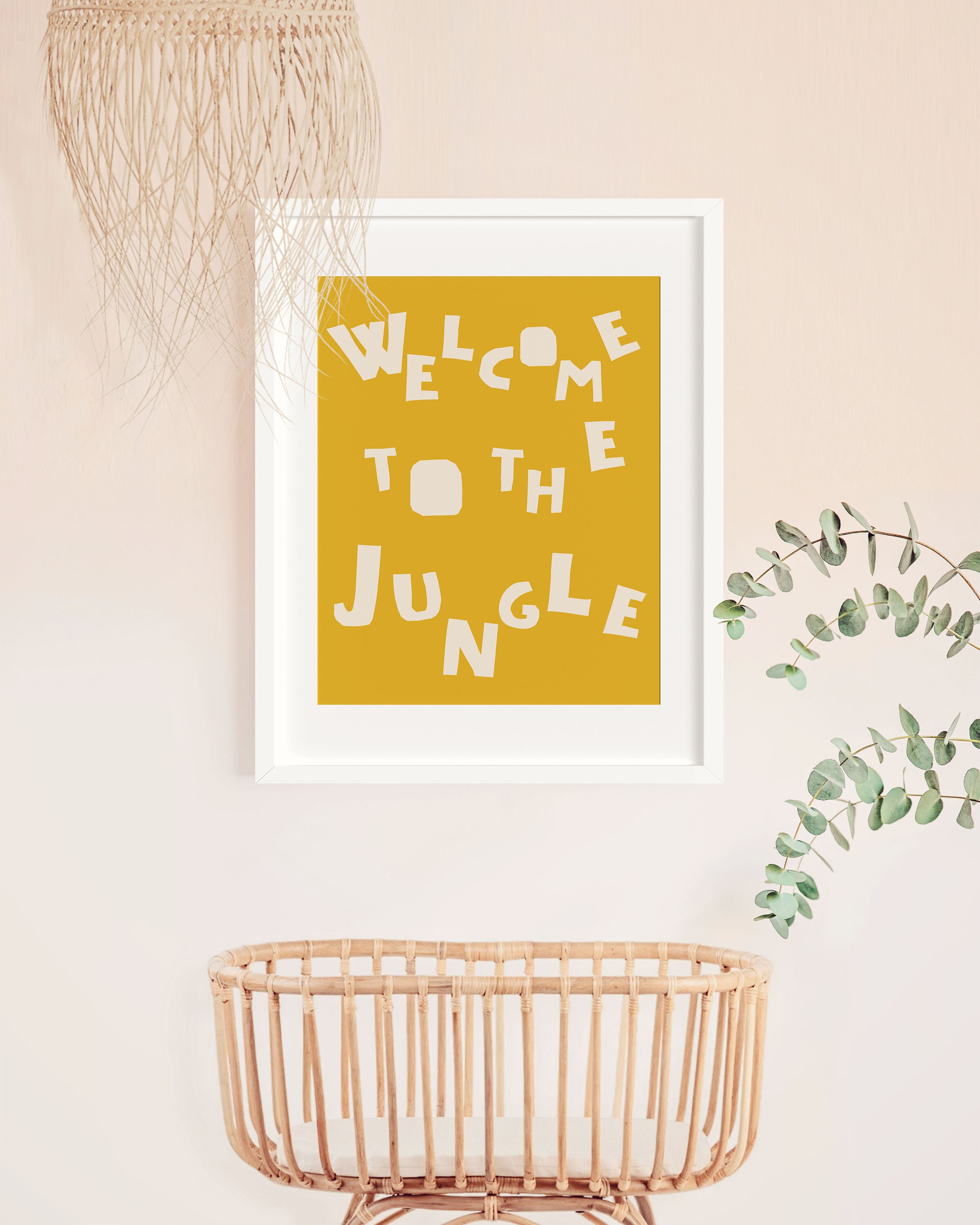 PRINTABLE Mustard Wall Decor, Welcome to the JUNGLE, Jungle Poster ...