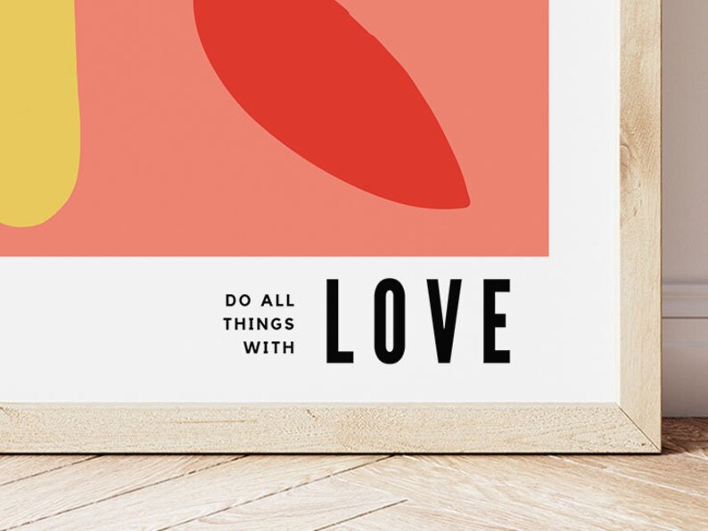 PRINTABLE LOVE POSTER Valentines Day Print Printable Nursery | Etsy