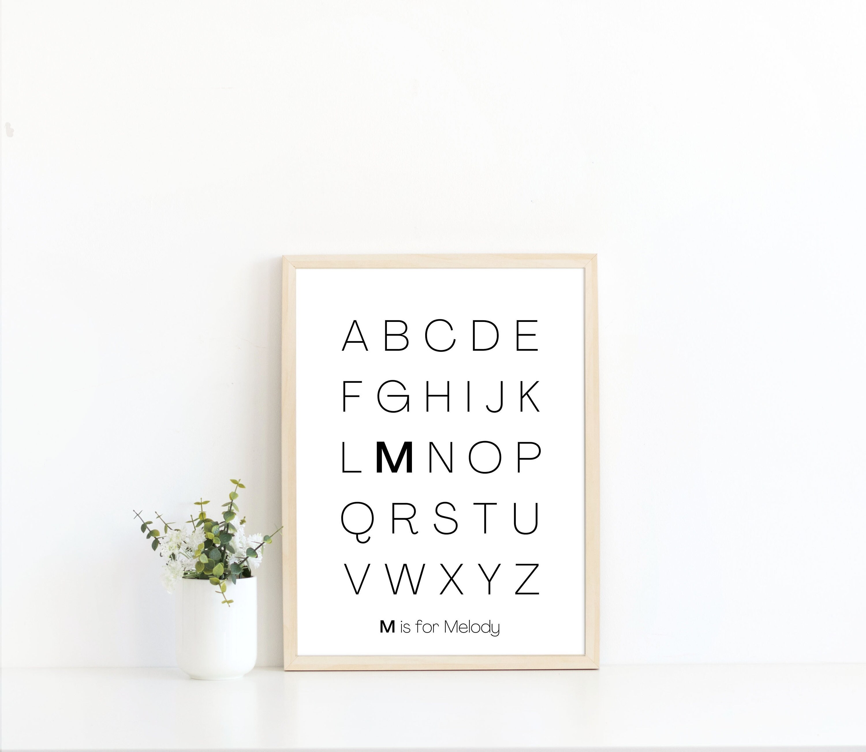 PRINTABLE CUSTOM ALPHABET Poster Personalised Alphabet - Etsy