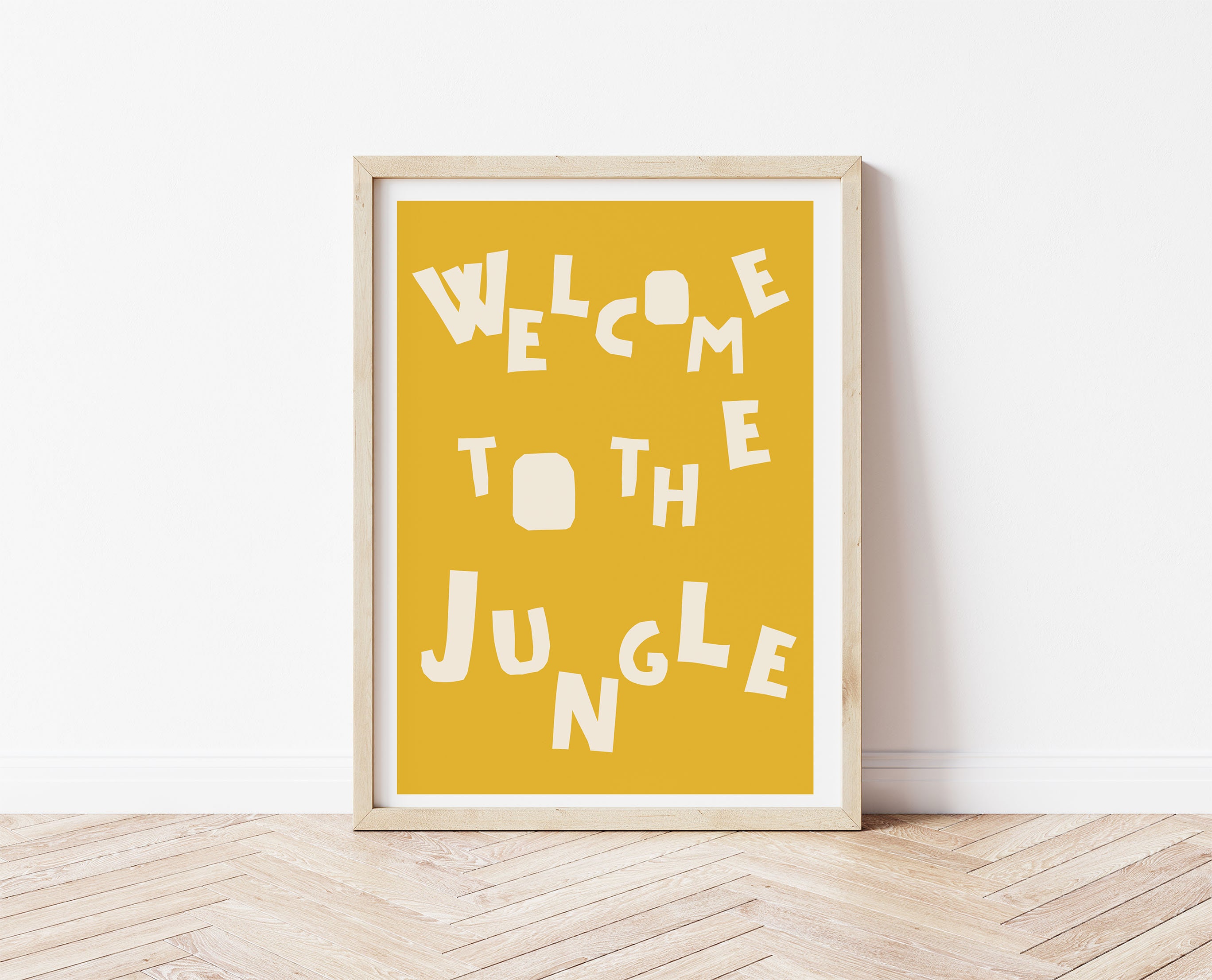 PRINTABLE Mustard Wall Decor, Welcome to the JUNGLE, Jungle Poster ...