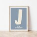 PRINTABLE CUSTOM NAME Poster, Personalised Initial Poster, Custom Kids ...