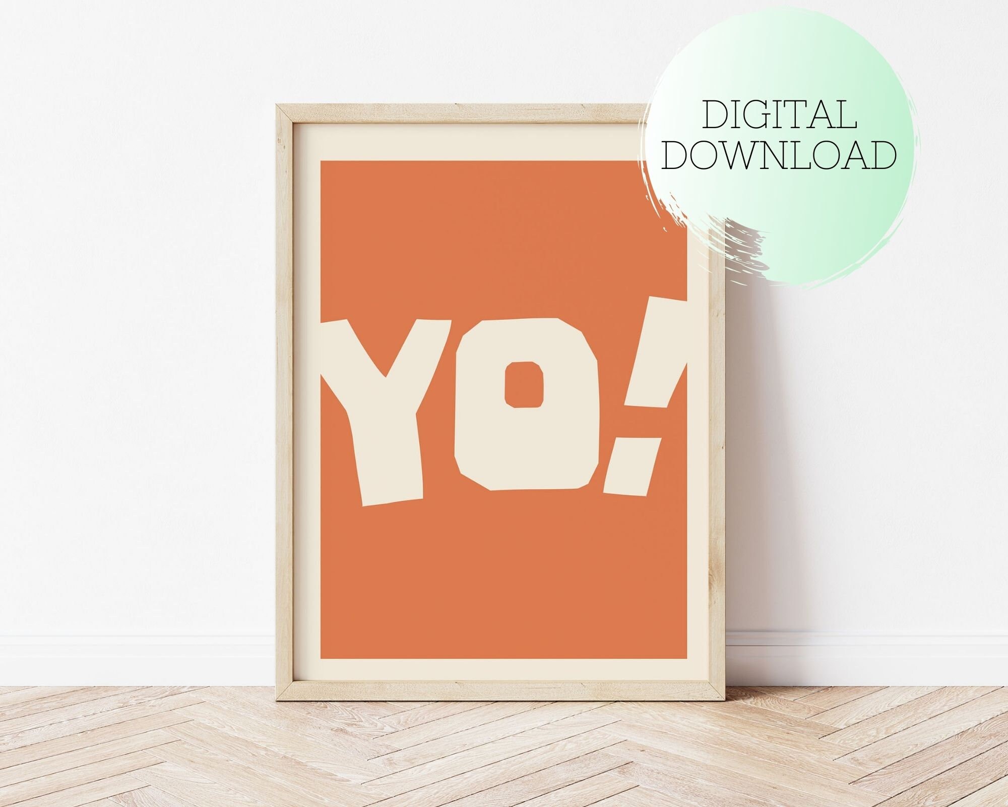 PRINTABLE Kids Room Poster, Letters Poster, Rust Kids Room Decor, RUST ...