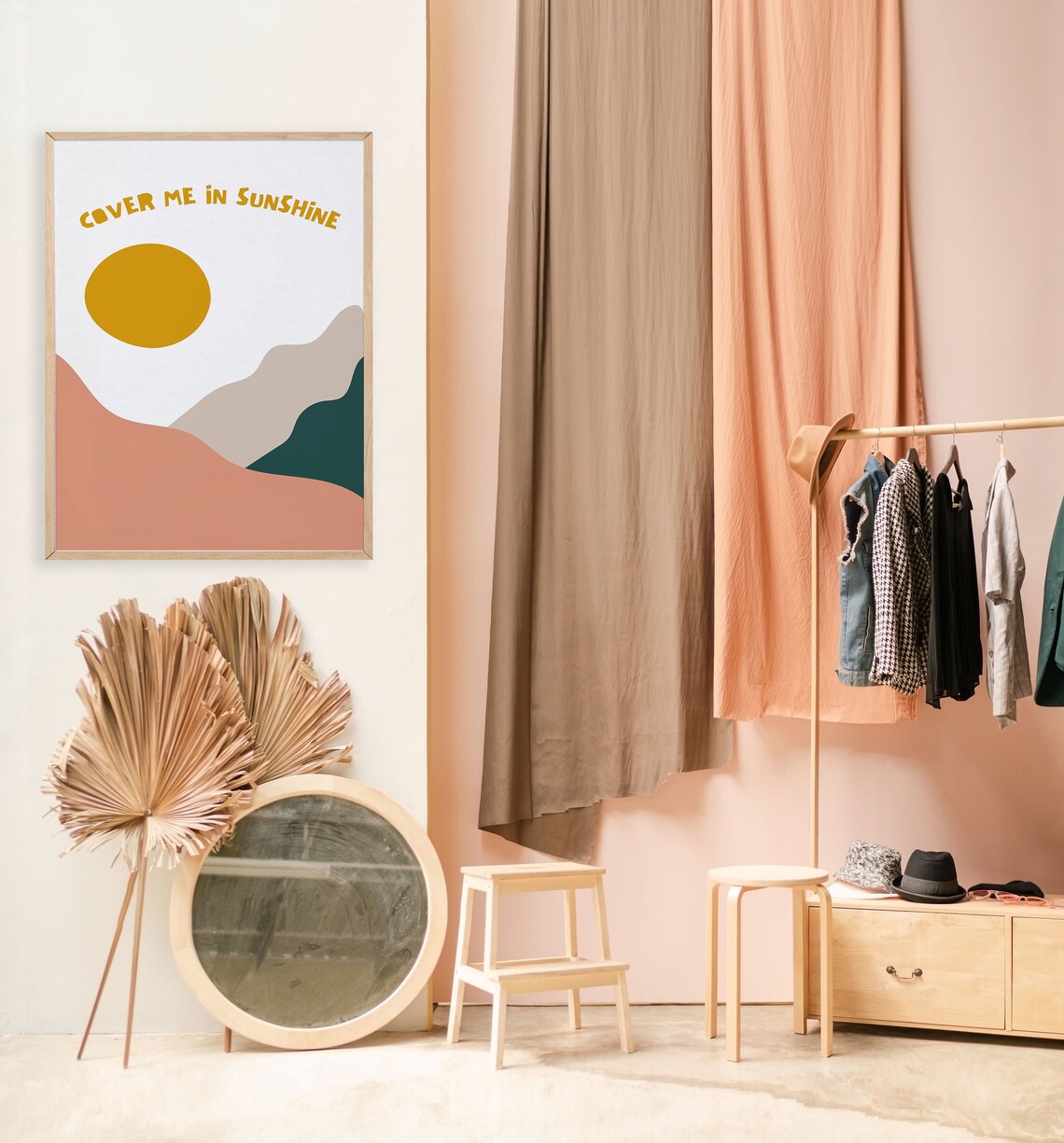 PRINTABLE SUN POSTER, Cover Me in Sunshine Nursery Decor, Earthy Tones ...