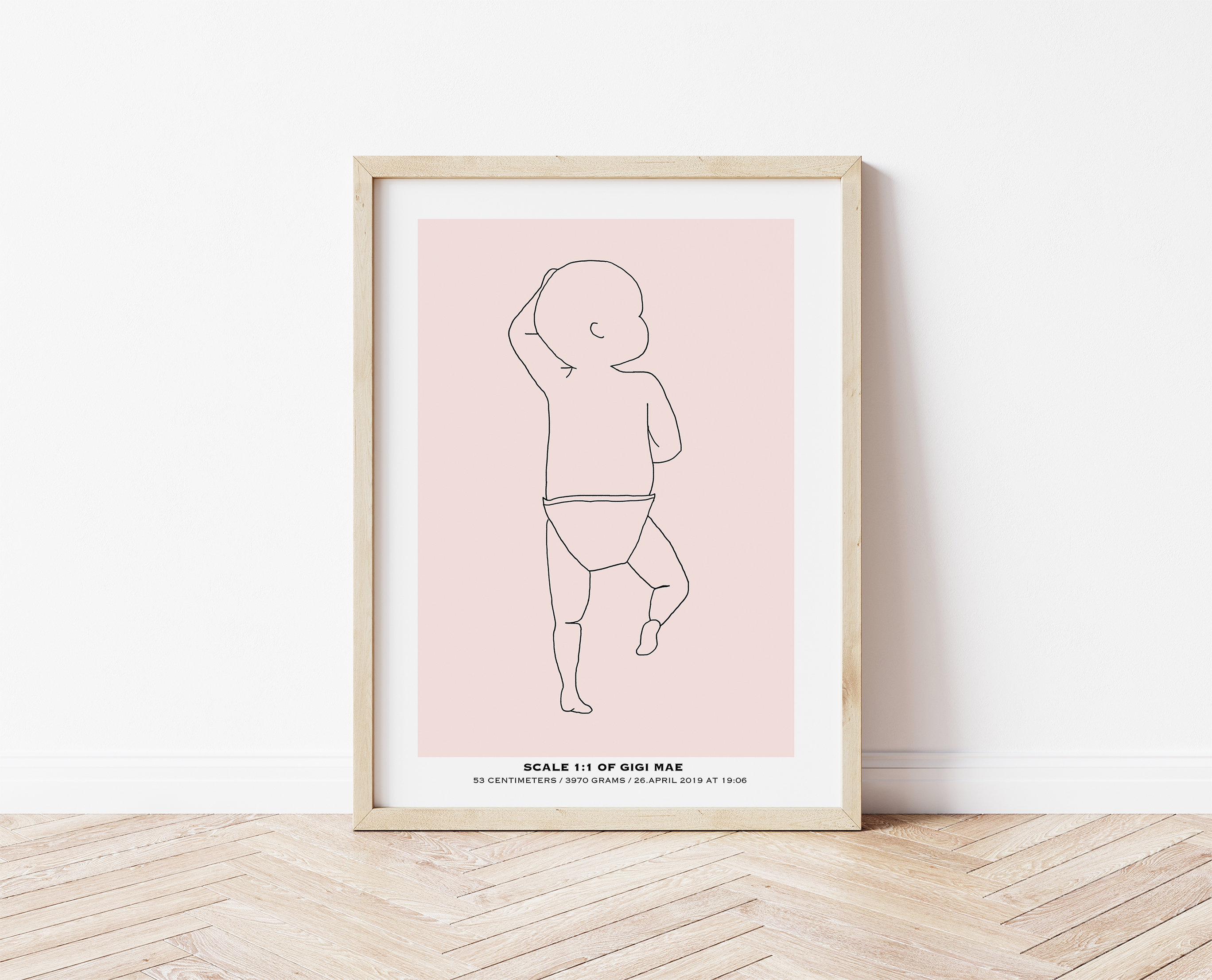 PRINTABLE Baby Poster Personalised Birth Poster Newborn in | Etsy