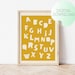 PRINTABLE Alphabet Wall Decor, Alphabet Poster, GOLD Kids Room Decor ...
