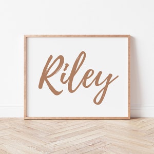 PRINTABLE CUSTOM NAME Poster, Personalised Name Poster, Custom Kids ...