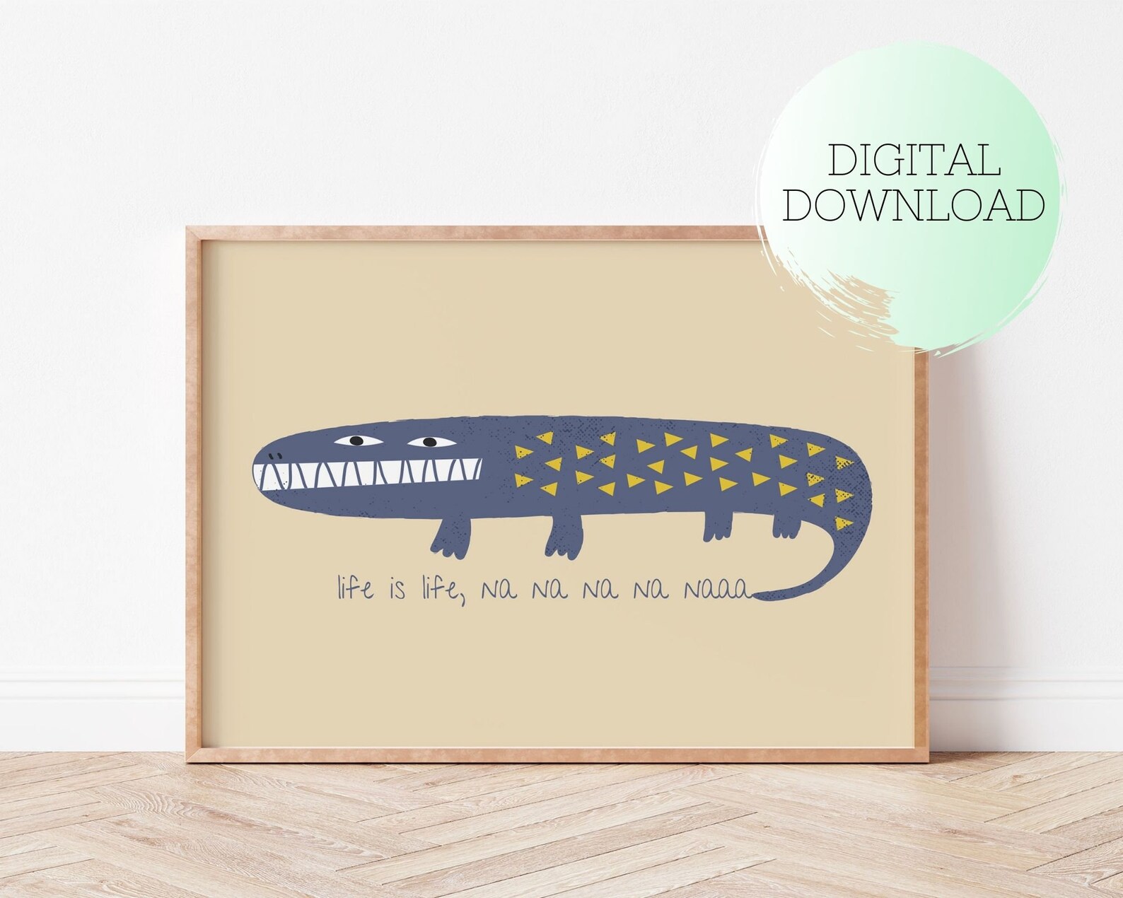 PRINTABLE CROCODILE NURSERY Poster, Crocodile Nursery Decor, Printable ...
