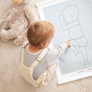 PRINTABLE CUSTOM BIRTH Poster, Newborn Illustration in Scale 1:1, Birth ...