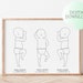 BIRTH POSTER Trio Birth Poster Three Kids Poster PRINTABLE - Etsy