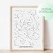 BIRTH STAR MAP, Sky Above, Birth Poster, Custom Night Sky Poster, Printable Star Map Poster ...