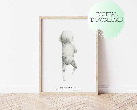 PRINTABLE Baby Poster Personalised Birth Poster Newborn in | Etsy