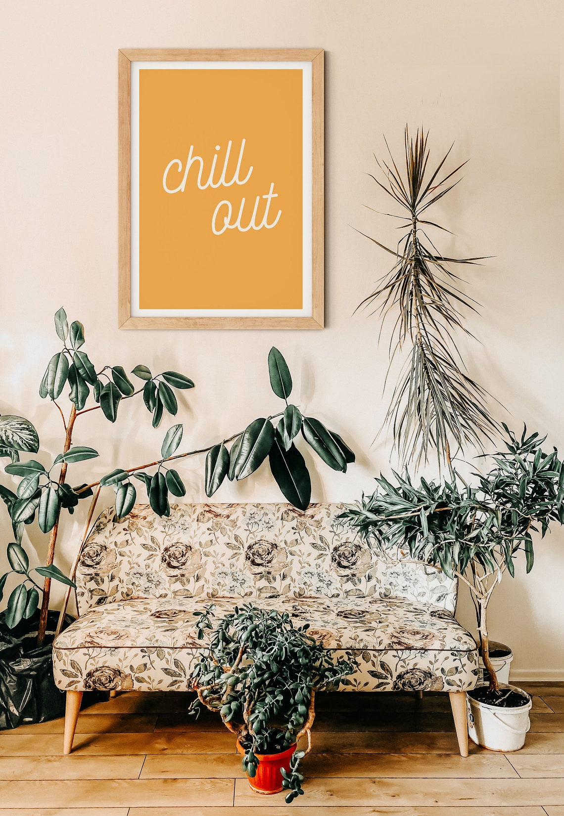 PRINTABLE CHILL OUT Poster, Chill Out Poster, Chill Out Print, Mustard ...